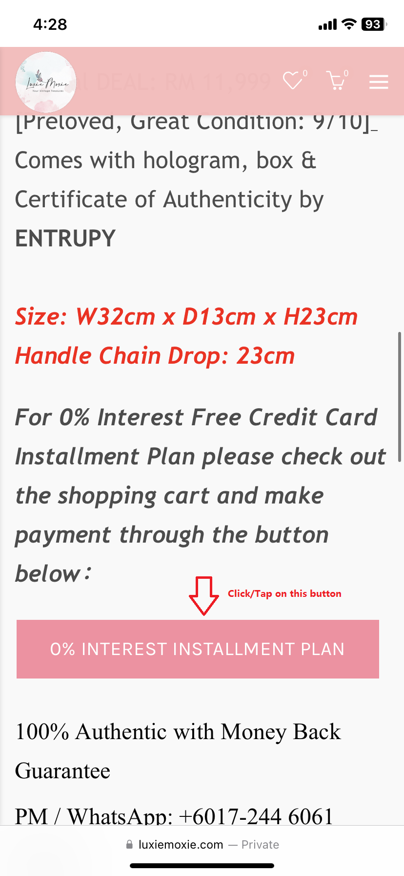 0% CREDIT CARD INSTALLMENT PLAN